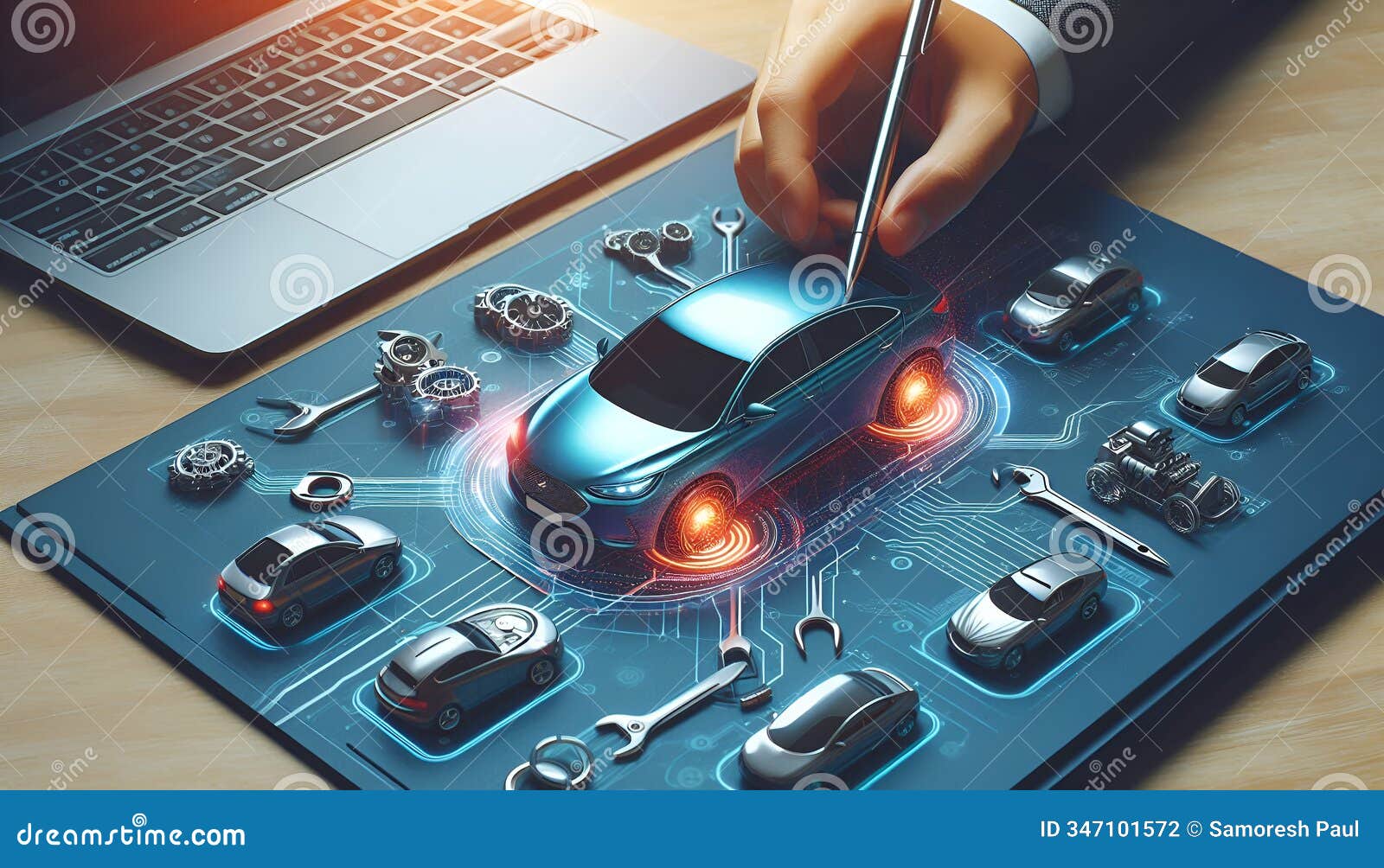Smart Fleet Management System Stock Photo - Image of driving ...
