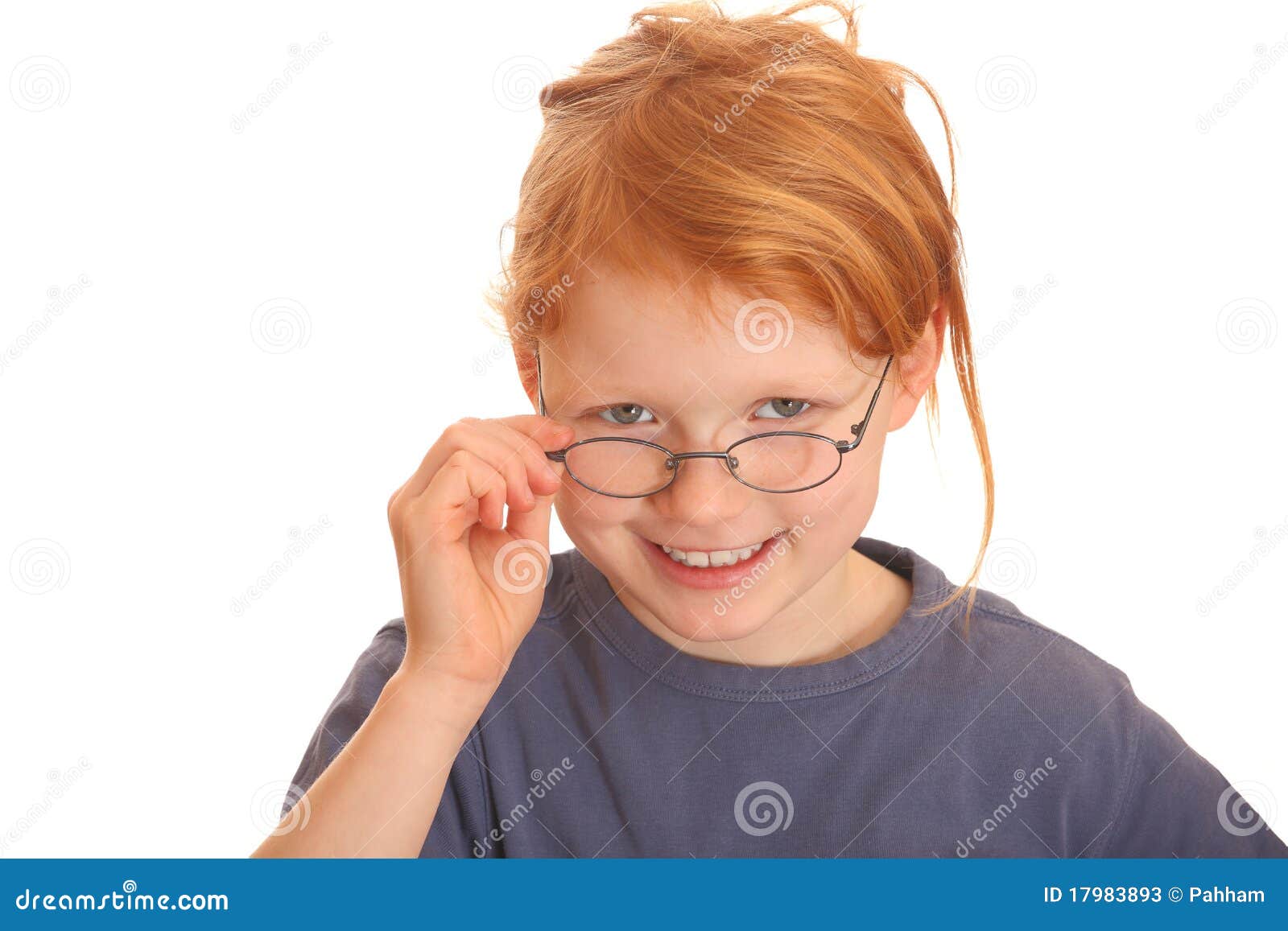 Smart and funny girl stock image. Image of happiness - 17983893