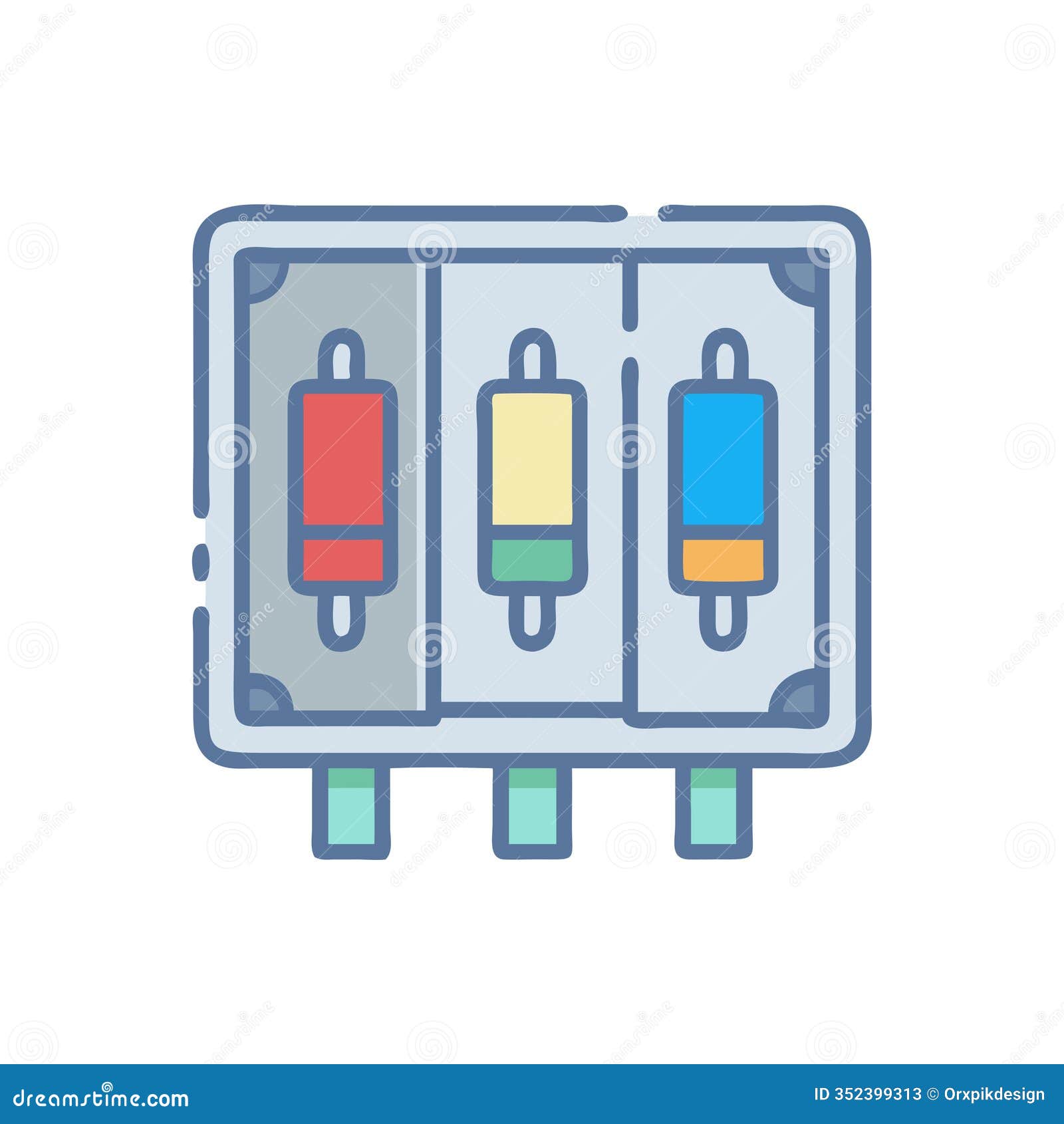 Smart Fuse Box Design for Energy Management Stock Illustration ...