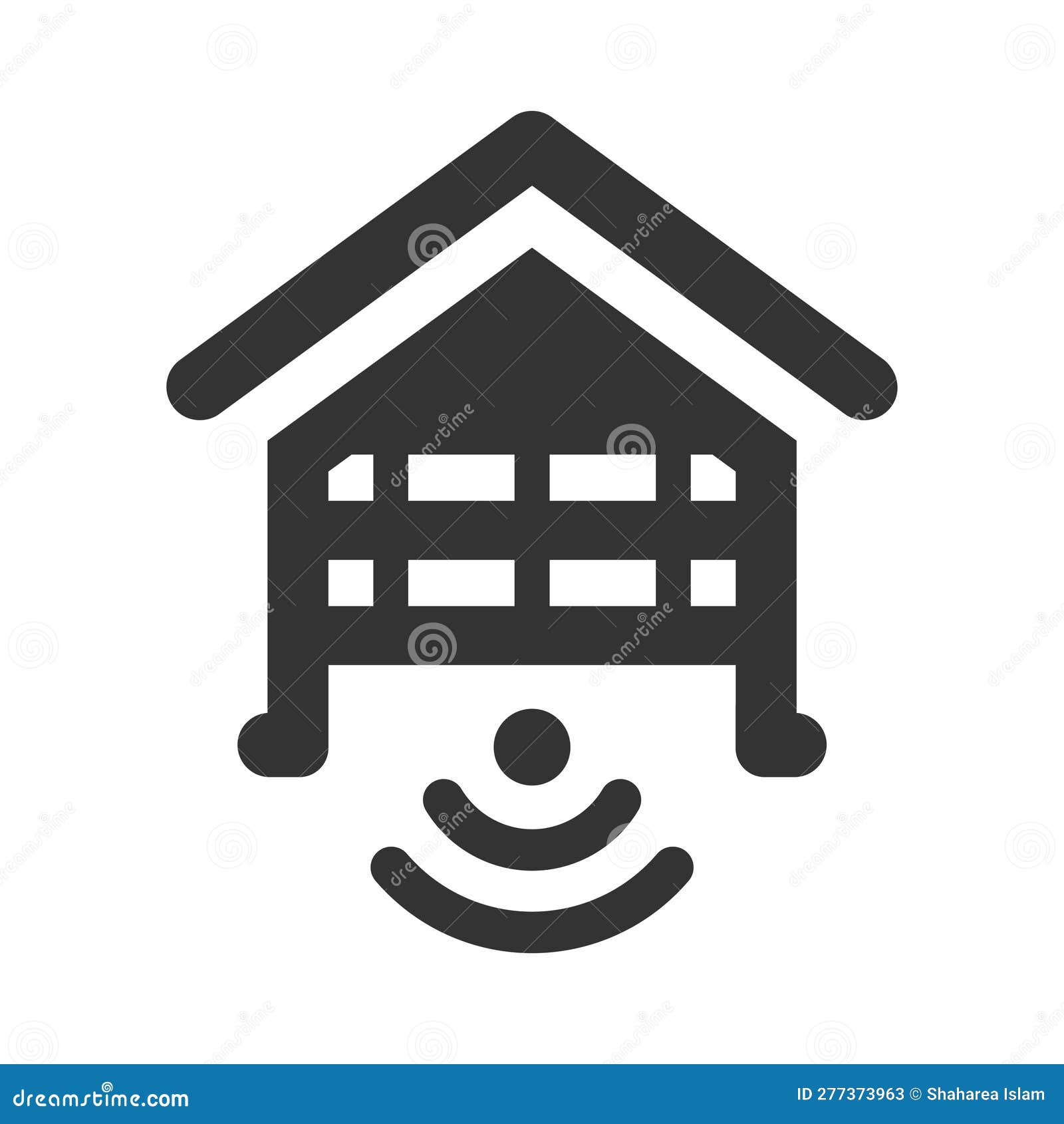 Smart Garage Icon Vector From Smart Home Devices Concept. Thin Line ...