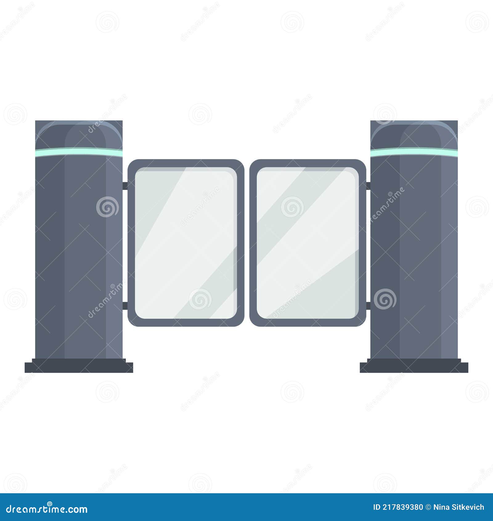 Smart Gate Icon, Cartoon and Flat Style Stock Vector - Illustration of ...