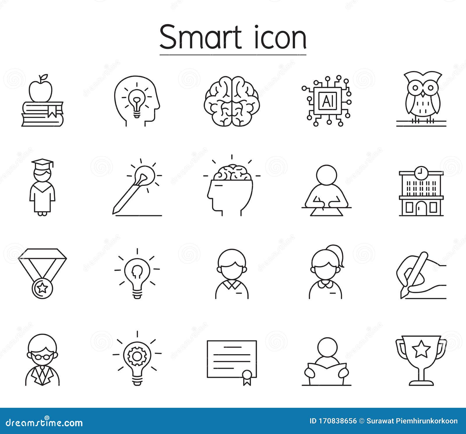 Genius Intelligence Level Pyramid Steps Stock Image | CartoonDealer.com ...