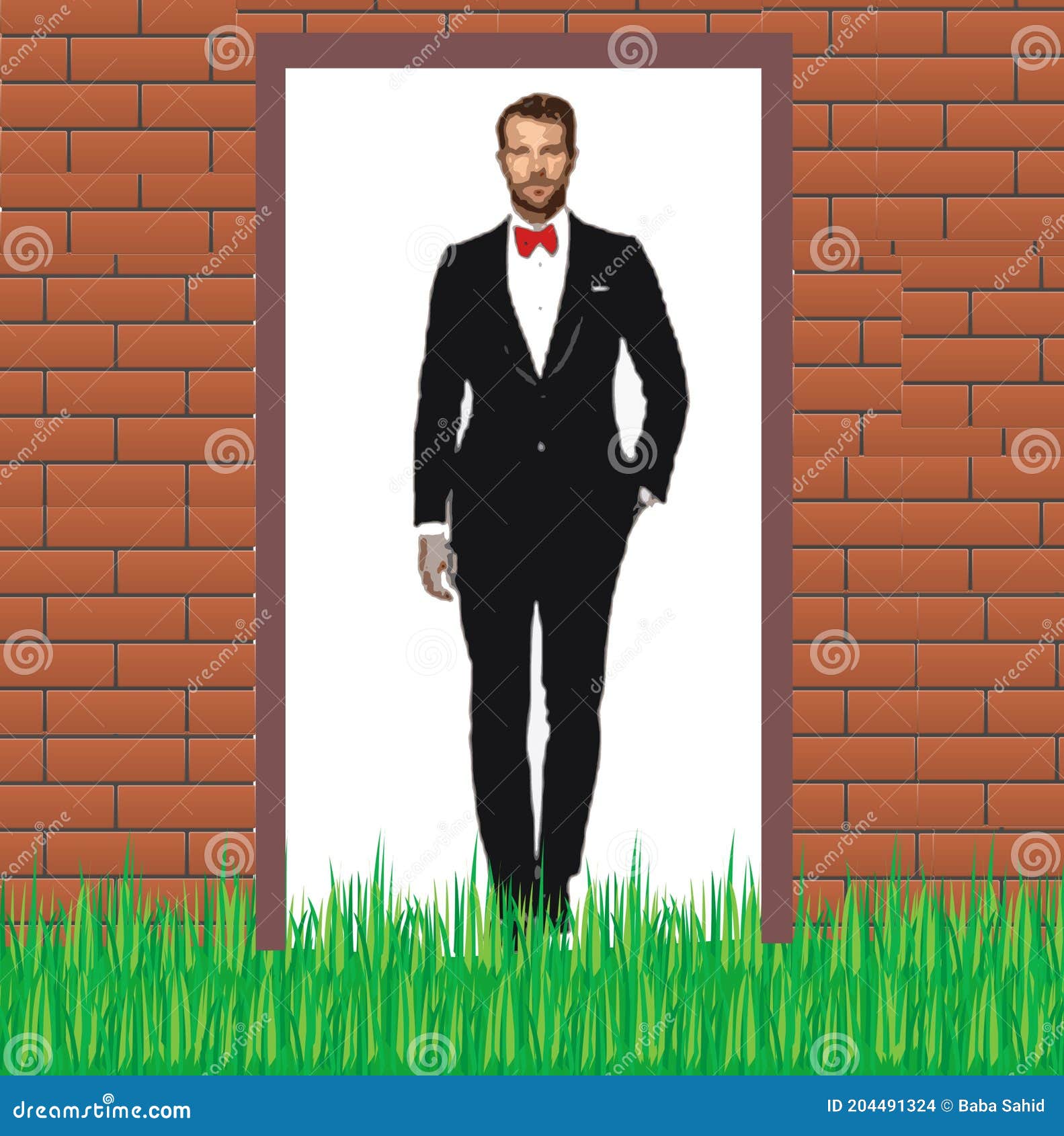 Smart Gentleman Art Illustration Drawing Stock Photography ...