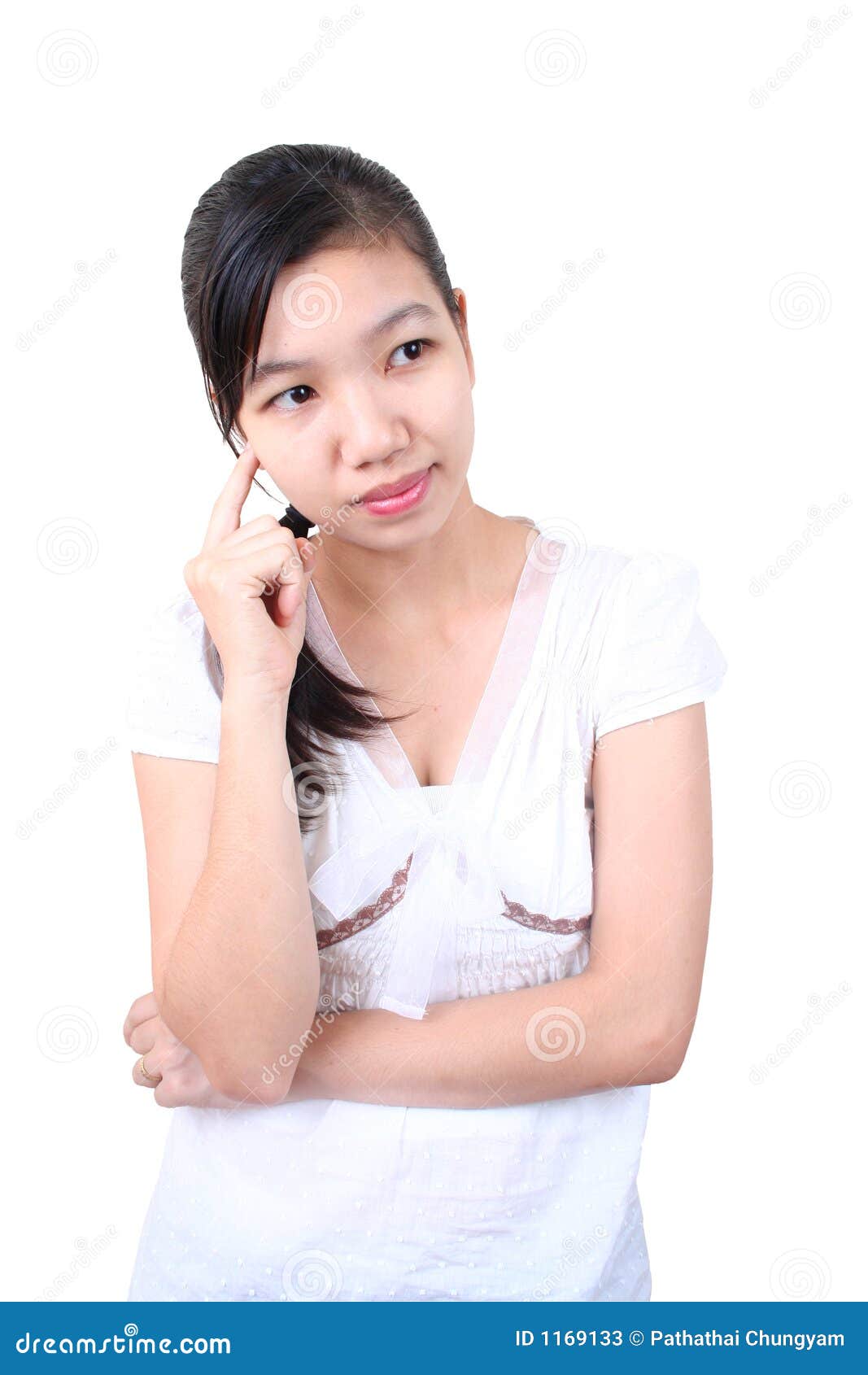 Smart girl stock image. Image of cute, kids, quiet, look - 1169133