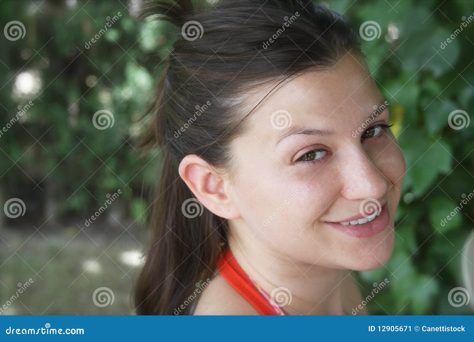 Smart Girl stock image. Image of green, funny, expressive - 12905671