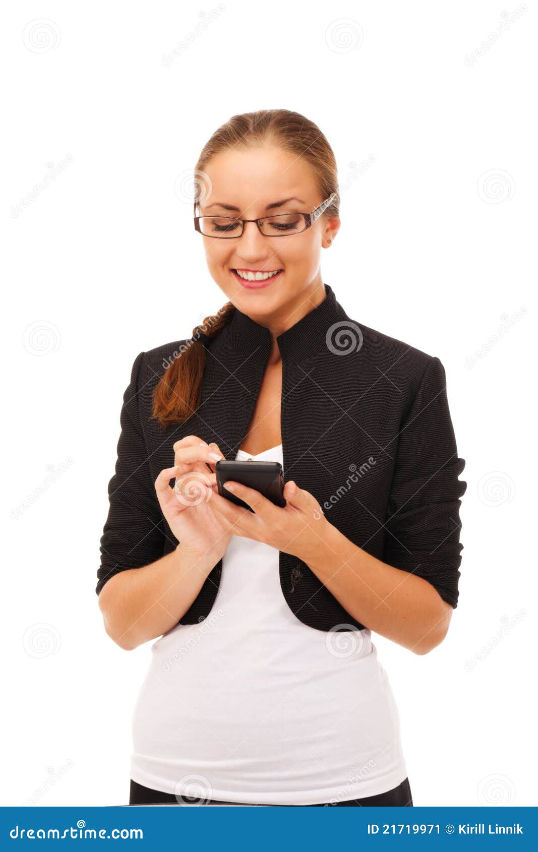 Smart girl stock image. Image of global, elegance, cheerful - 21719971