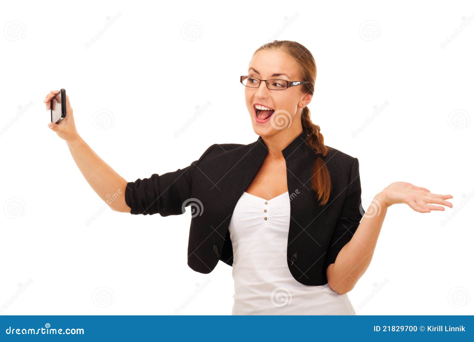 Smart girl stock photo. Image of looking, communication - 21829700