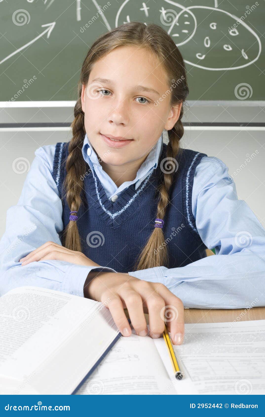 Smart girl stock photo. Image of exercise, person, lesson - 2952442