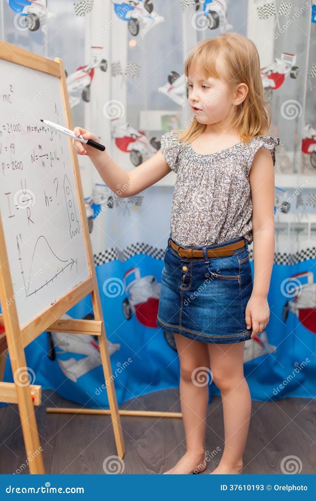Smart girl stock image. Image of hair, standing, smiling - 37610193