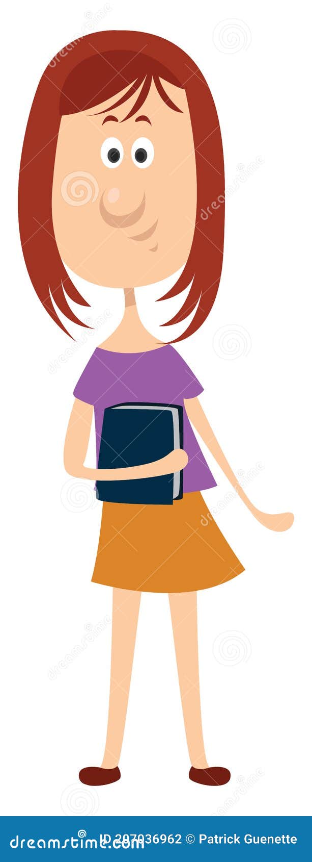 Smart Girl, Illustration, Vector Stock Vector - Illustration of ...