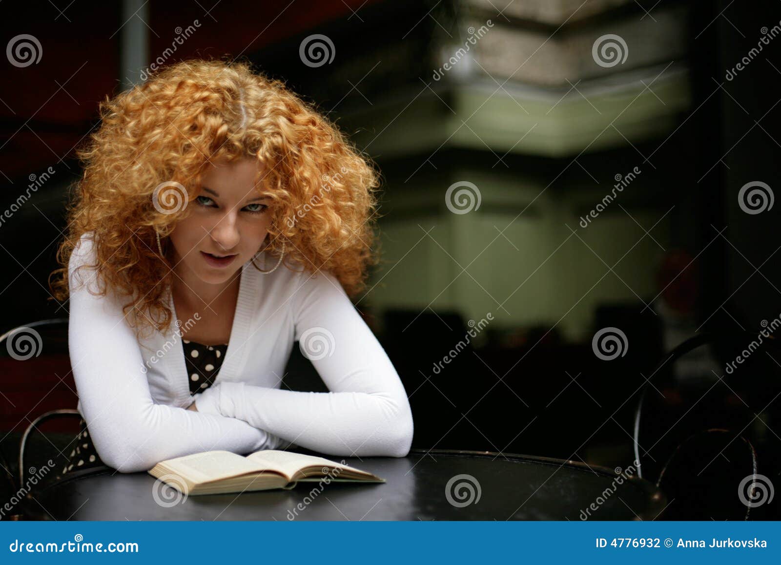 Smart girl reading a book stock photo. Image of school - 4776932