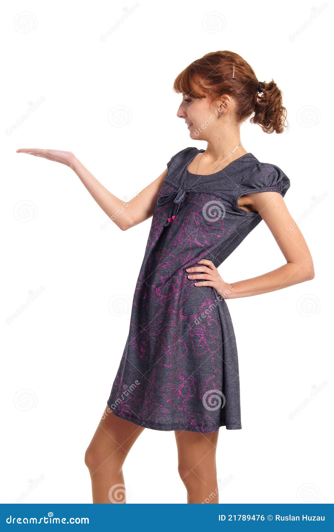 Smart girl on white stock photo. Image of caucasian, person - 21789476