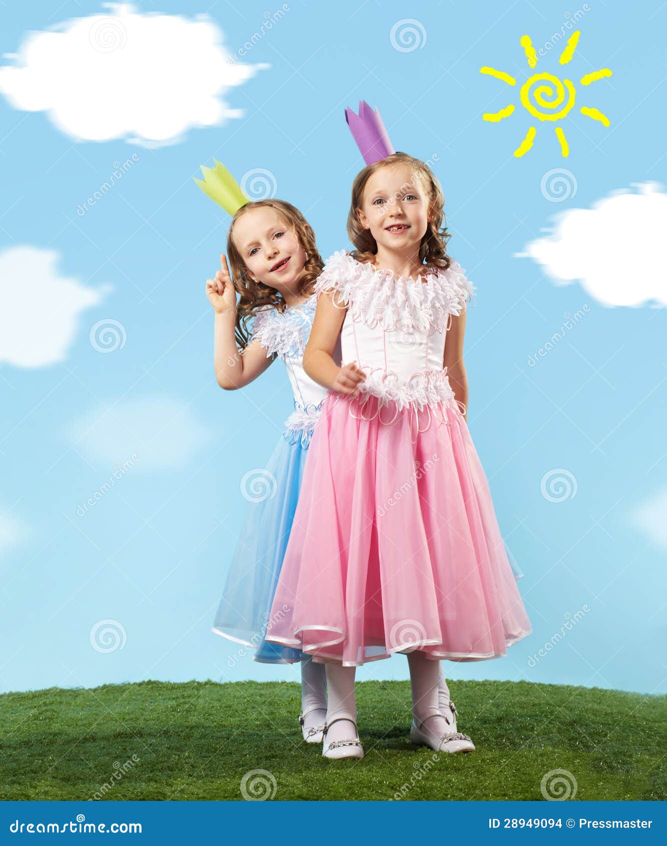 Smart girls stock photo. Image of lovely, cloud, beautiful - 28949094