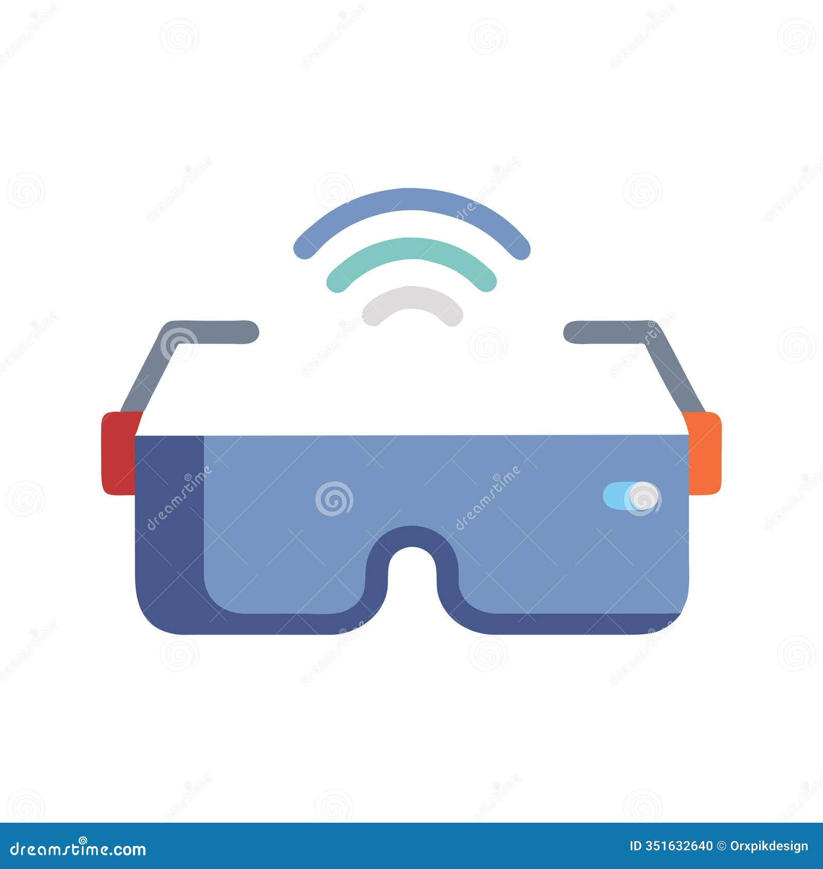 Smart Glasses Icon for Augmented Reality Stock Illustration ...
