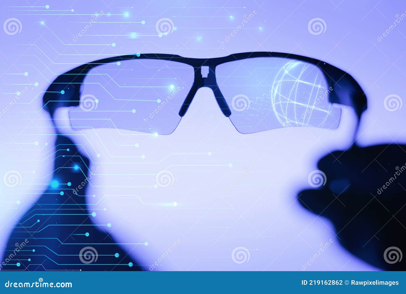 Smart Glasses with Interactive Lenses, Seeing the Future Stock Photo ...