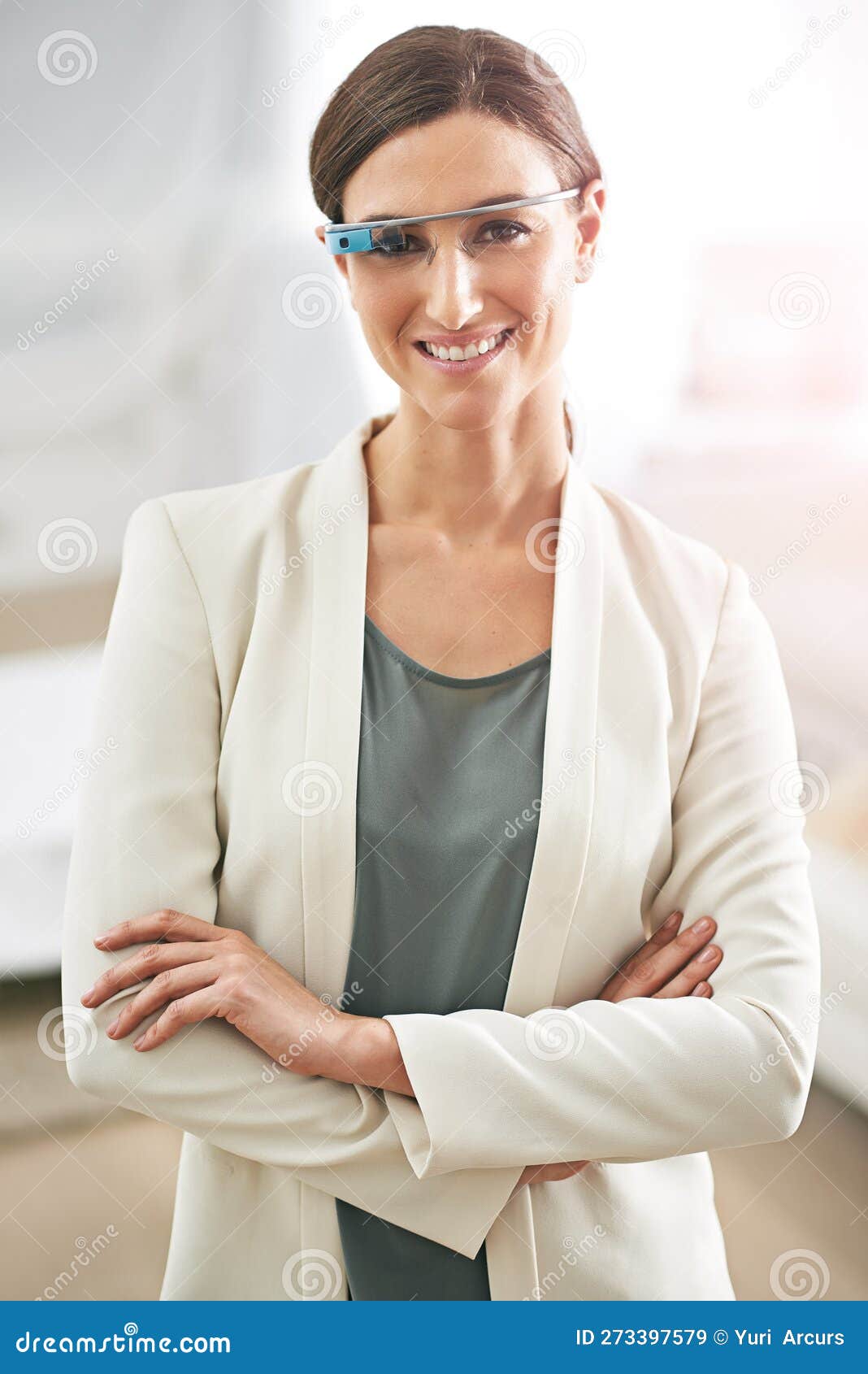 Smart Glasses For Smart Businesspeople Portrait Of A Young Businesswoman Standing In An Office
