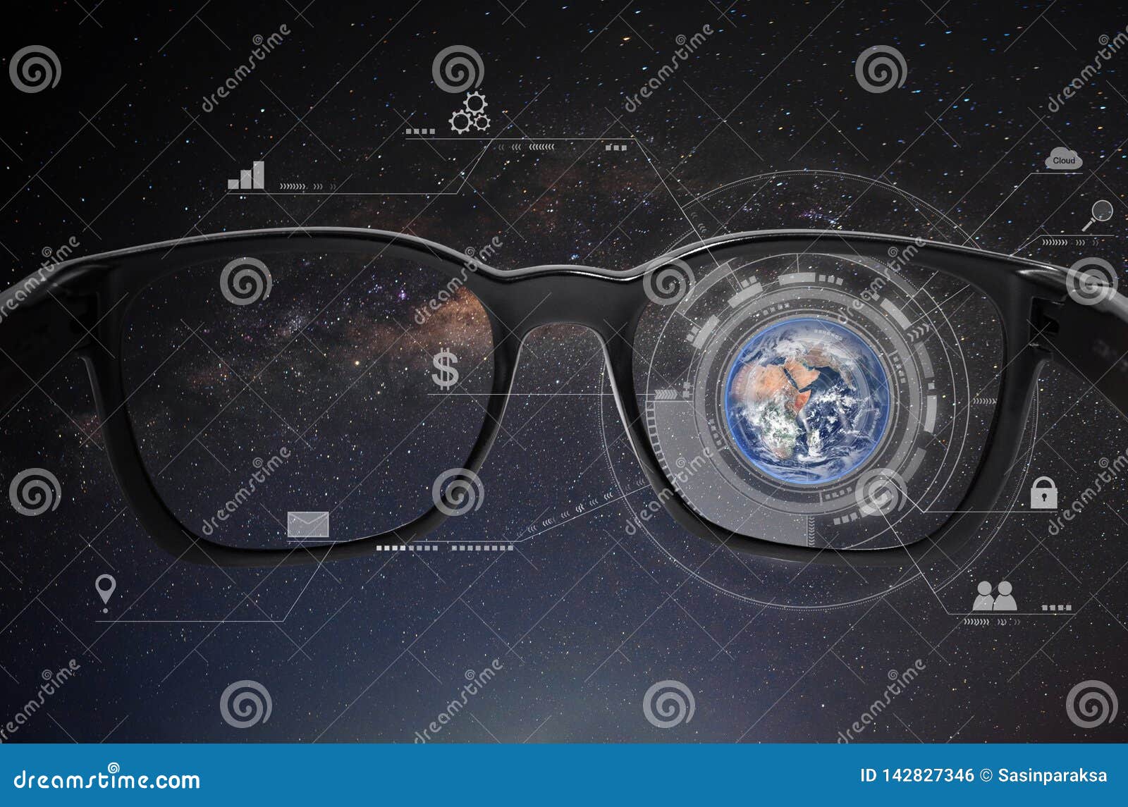 Smart Glasses, VR Virtual Reality, and AR Augmented Reality Technology ...