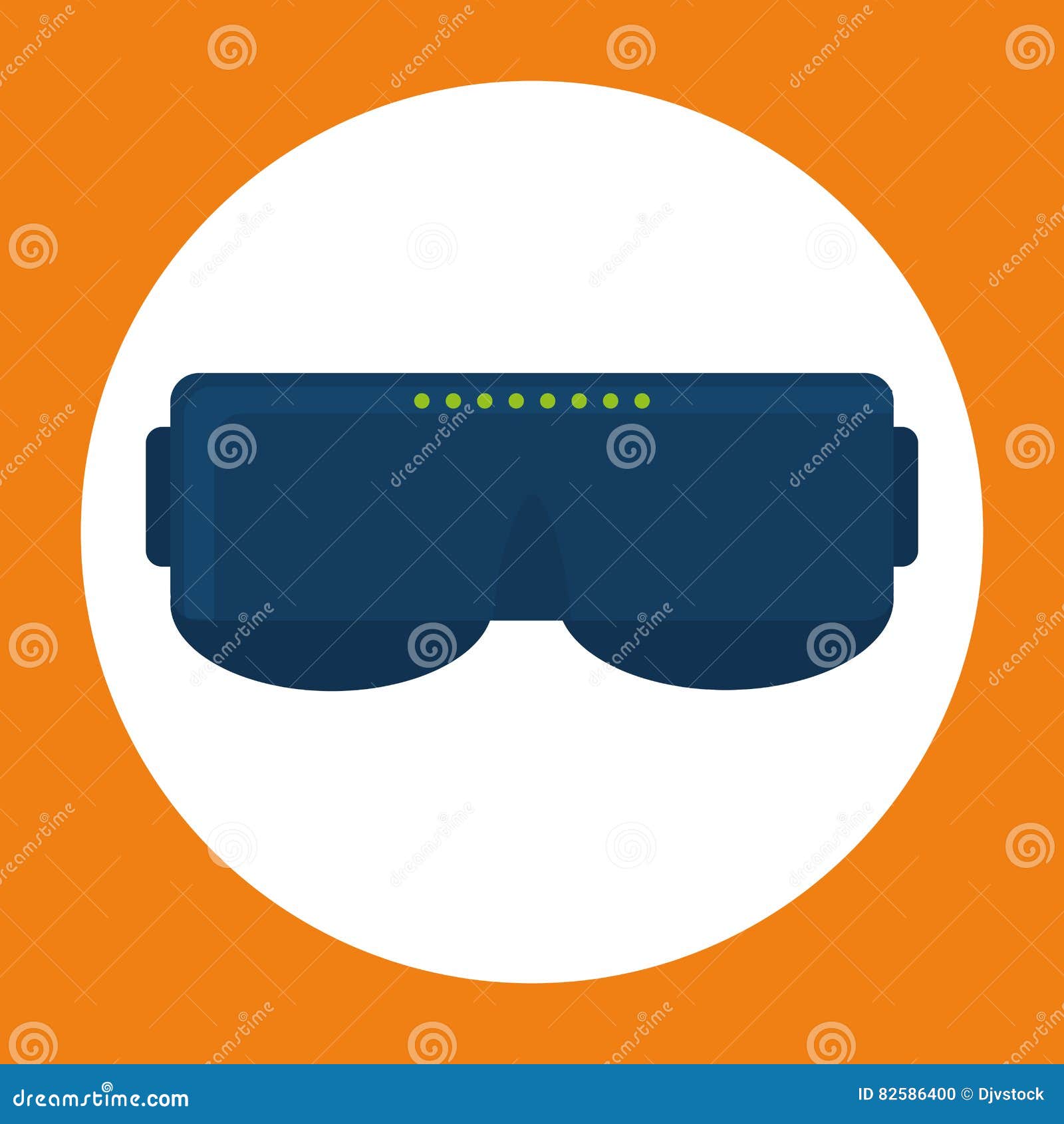 Smart Glasses Wearable Technology Icon Image Stock Vector ...