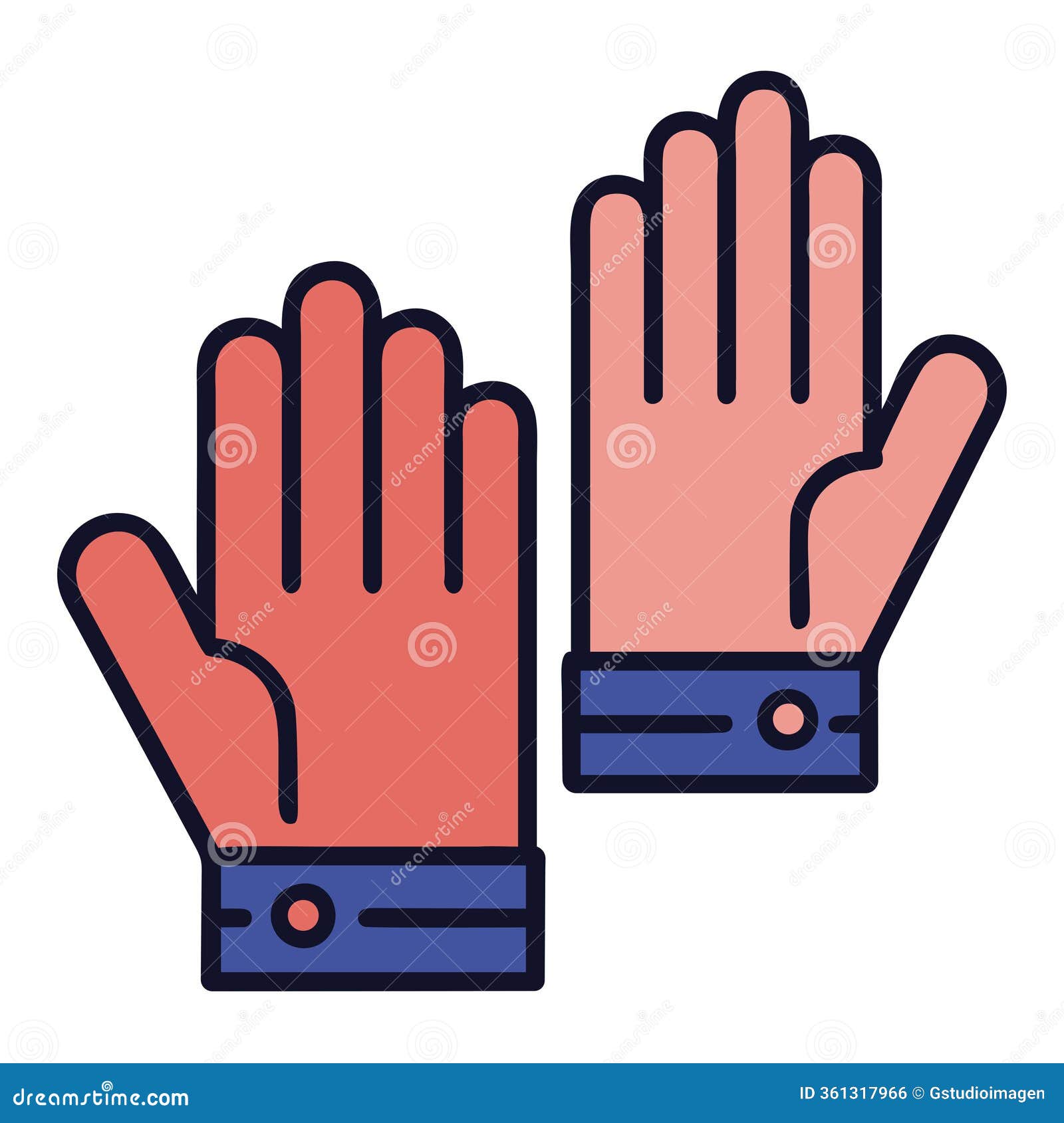 Smart gloves tech gadget stock illustration. Illustration of modern ...