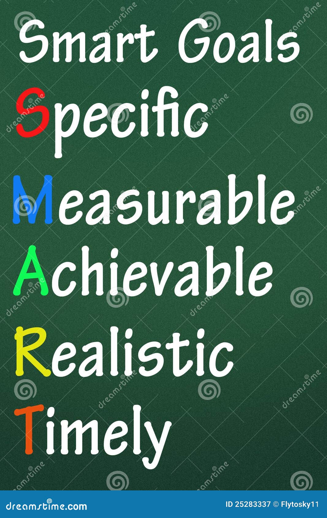 Smart goals symbol stock illustration. Illustration of draw - 25283337