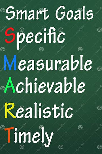 Smart goals symbol stock illustration. Illustration of draw - 25283337