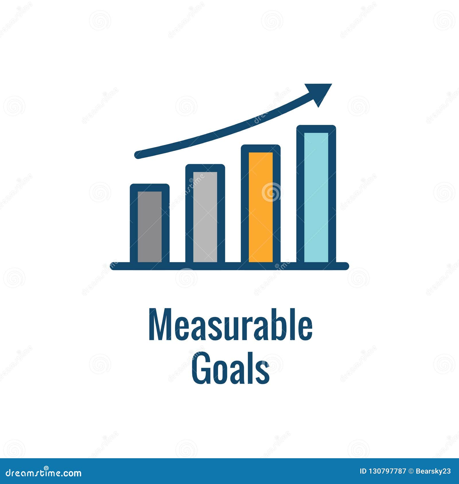 2019 SMART Goals Vector Graphic with Smart Goal Keywords Stock Vector ...