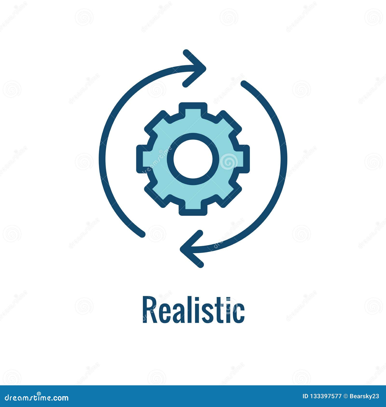 2019 SMART Goals Vector Graphic with Smart Goal Keywords Stock Vector ...