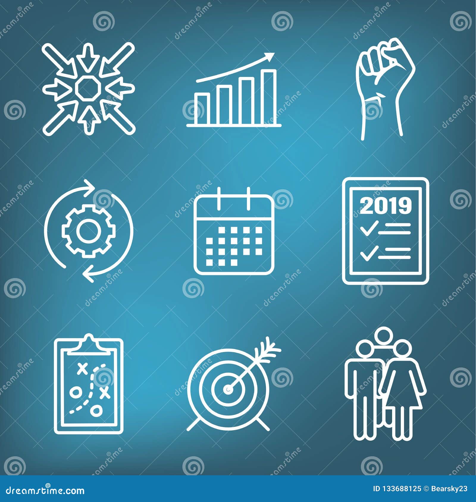2019 SMART Goals Vector Graphic With Smart Goal Keywords ...