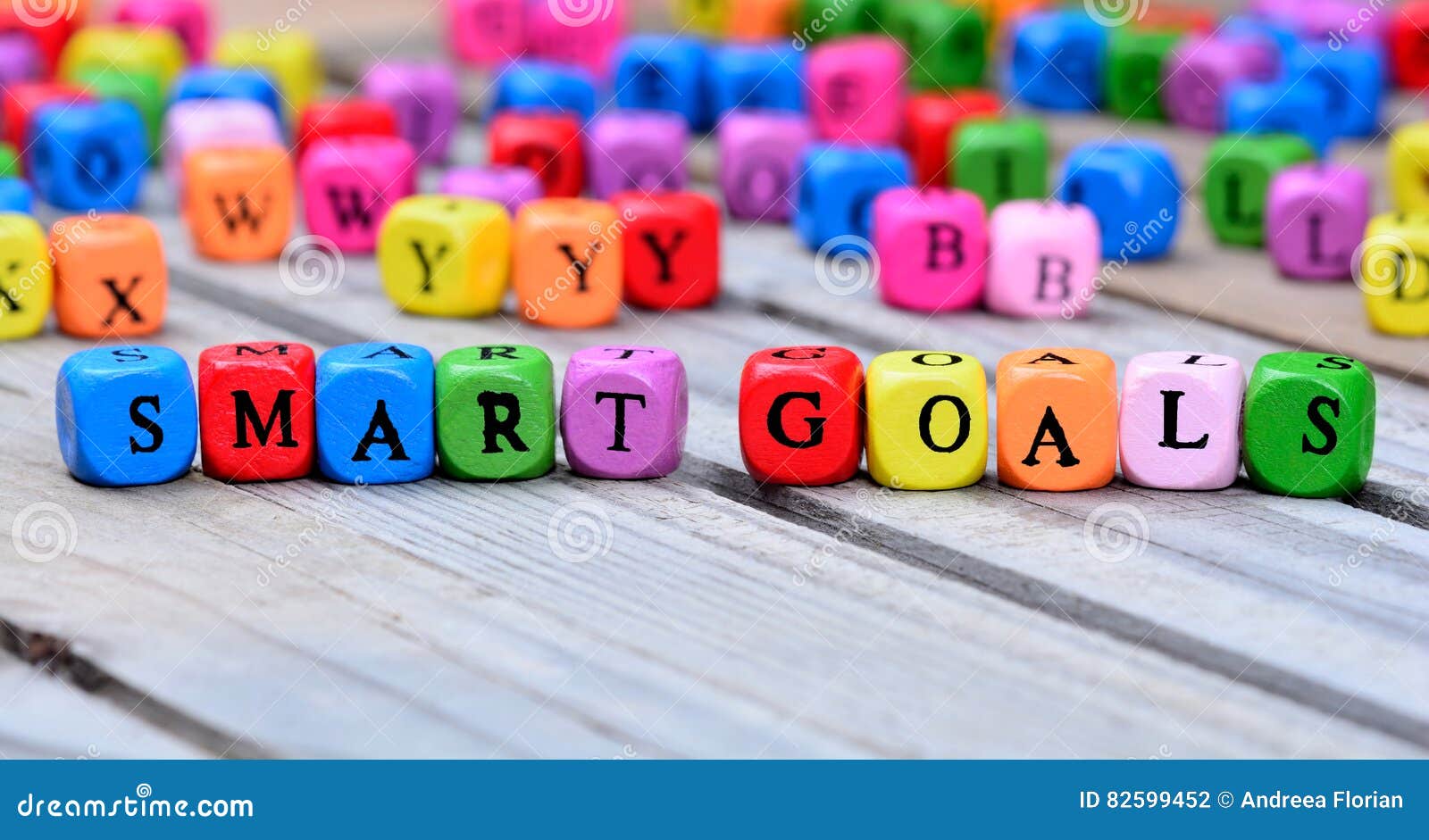 Smart goals words on table stock photo. Image of ambition - 82599452