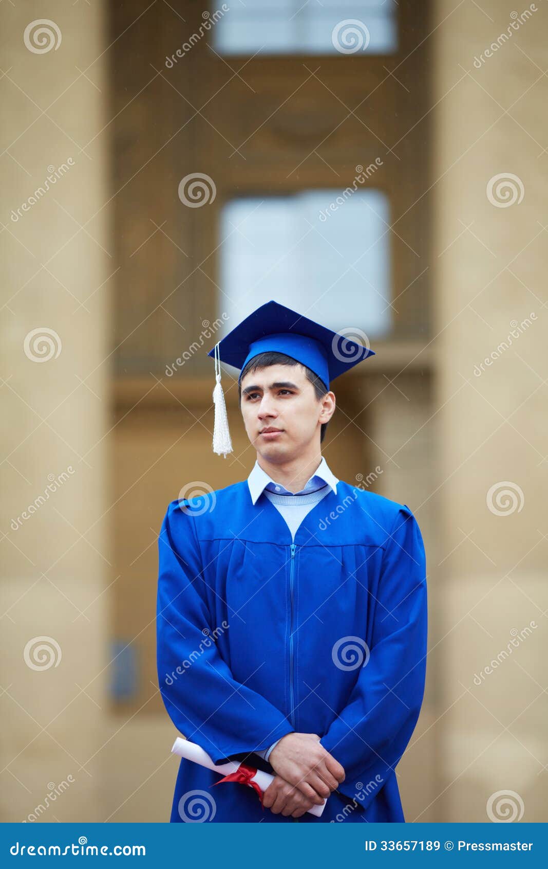 Smart graduate stock image. Image of male, confident - 33657189