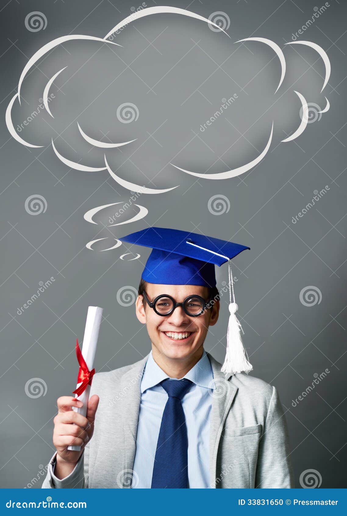 Smart graduate stock photo. Image of lifestyle, college - 33831650