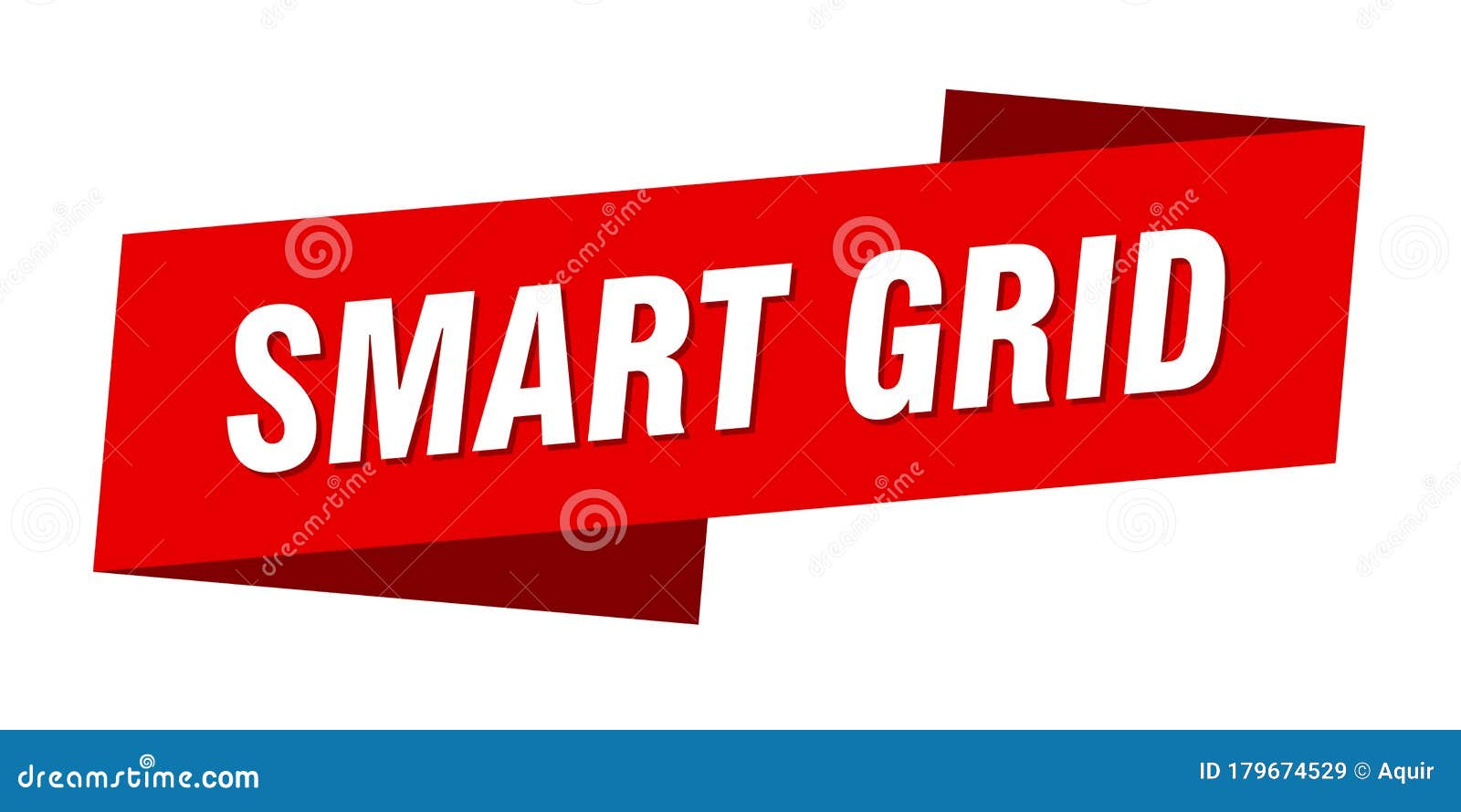 Smart Grid Banner Template. Smart Grid Ribbon Label Stock Vector ...