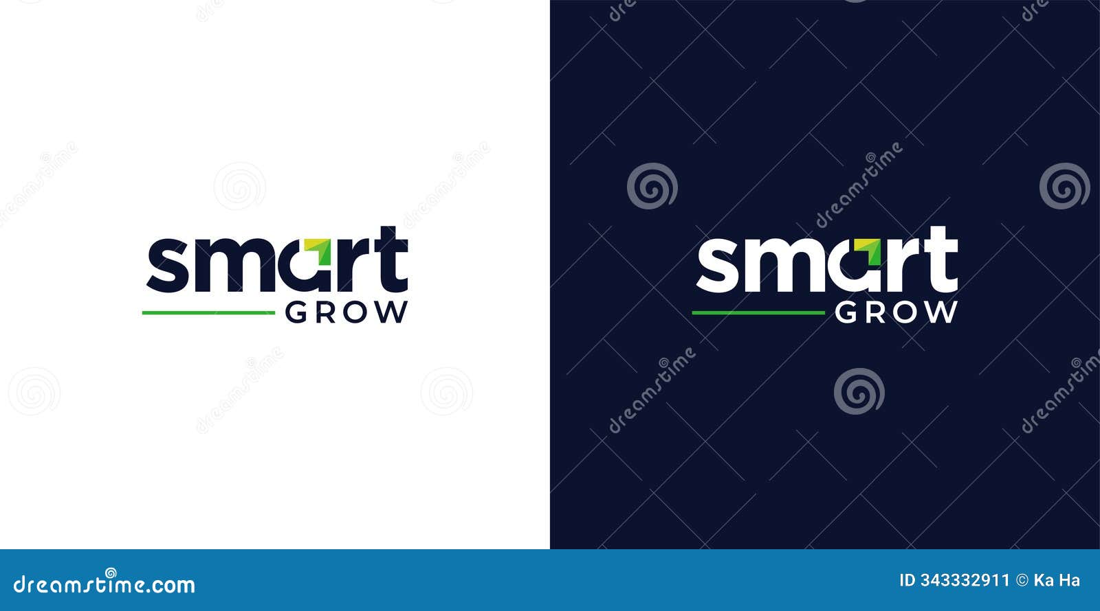 Modern Smart Grow Wordmark Logo. Abstract Arrow Up Shape in Letter a ...