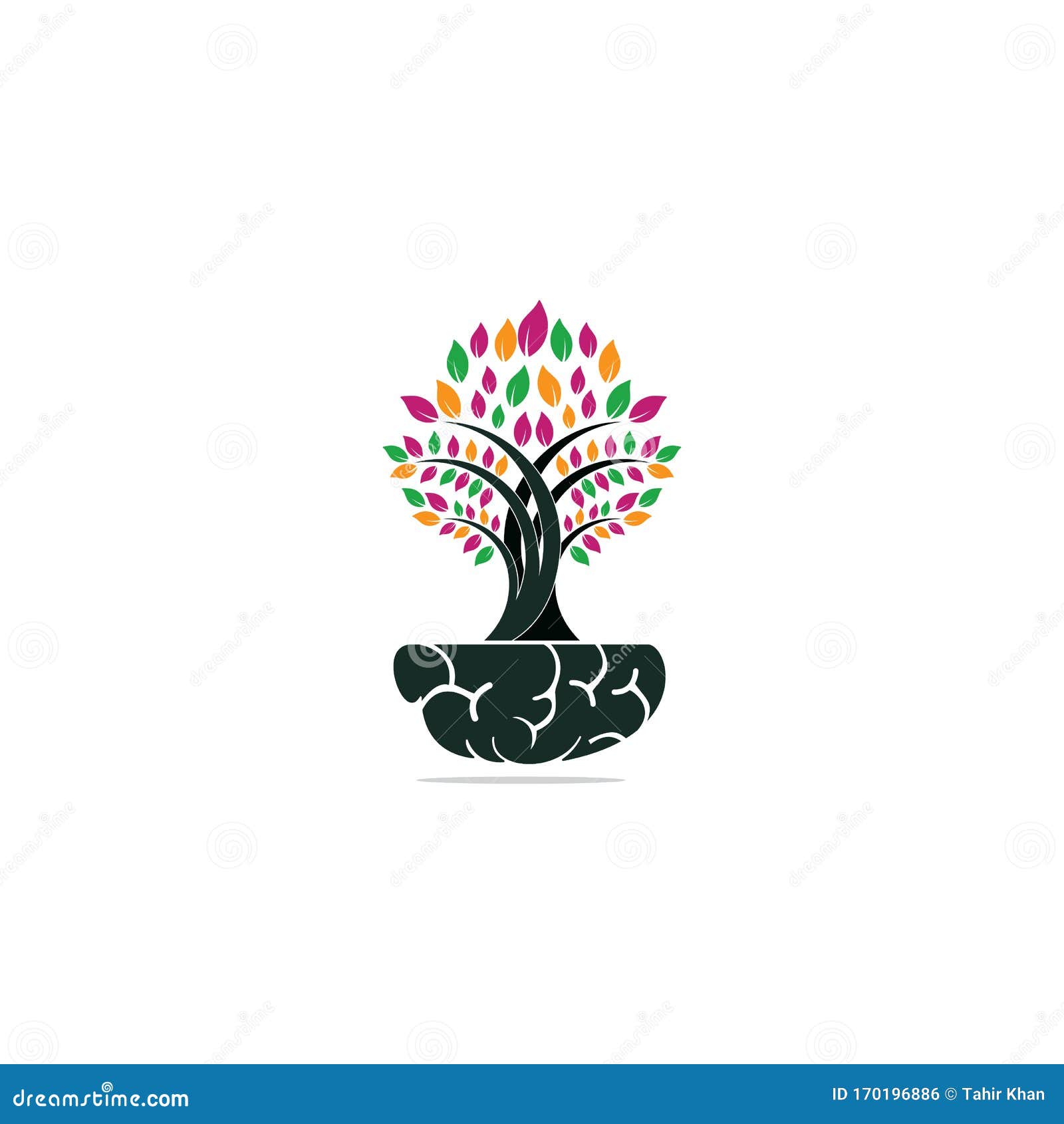 Smart grow logo design. stock vector. Illustration of graphic - 170196886