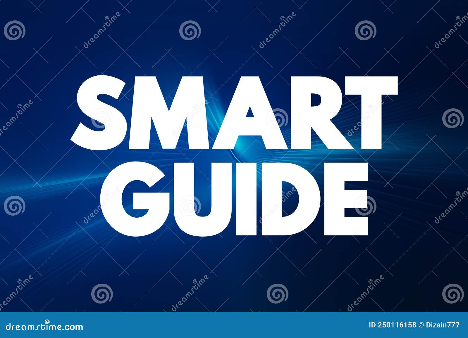 Smart Guide Text Quote, Concept Background Stock Illustration ...