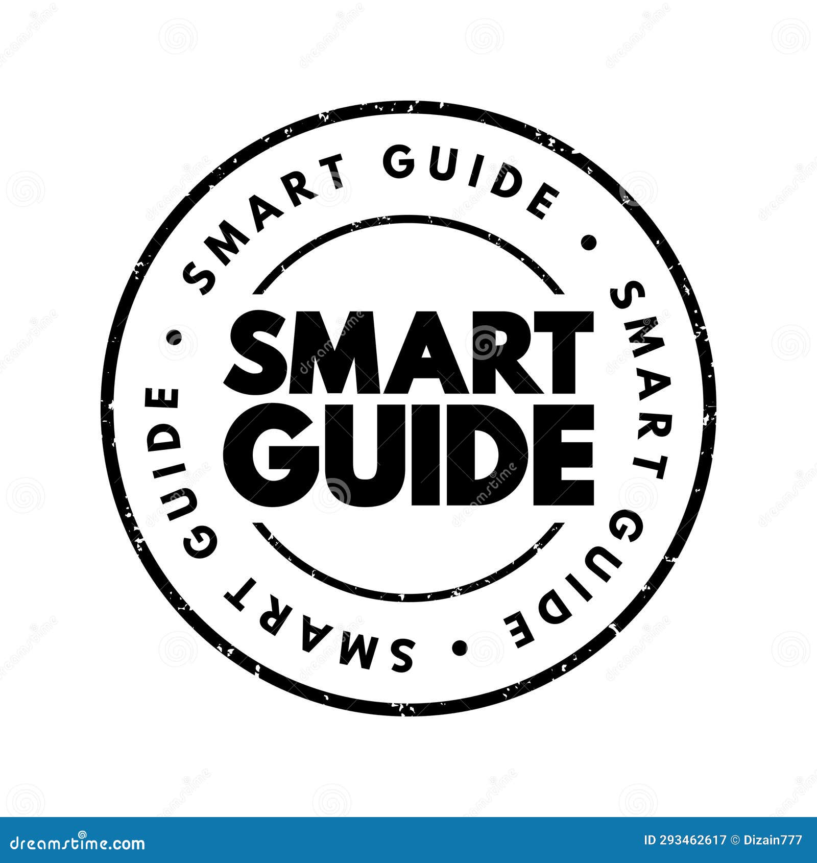 Smart Guide Text Stamp, Concept Background Stock Illustration ...