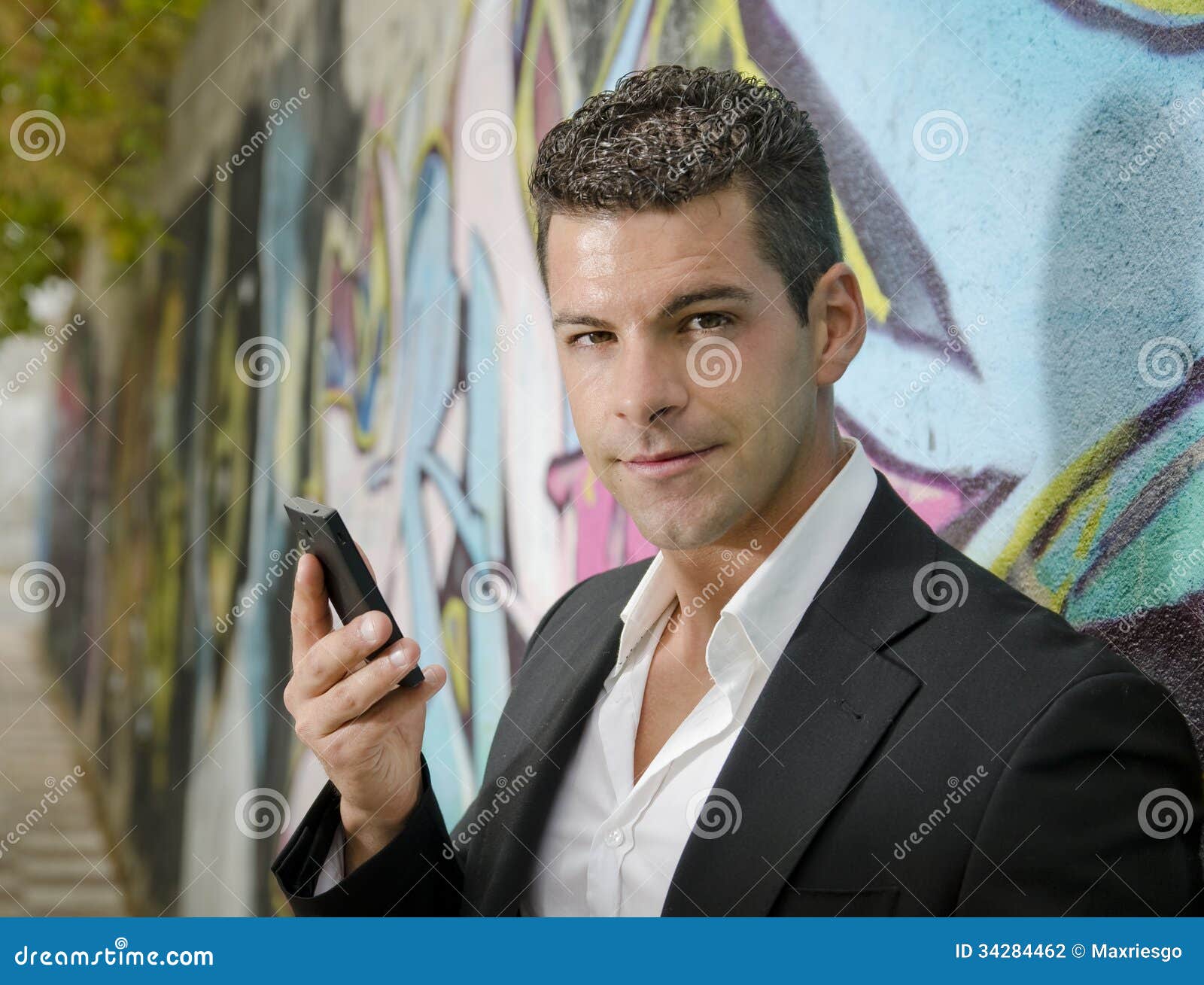 Smart guy in the city stock photo. Image of beauty, grabbing - 34284462