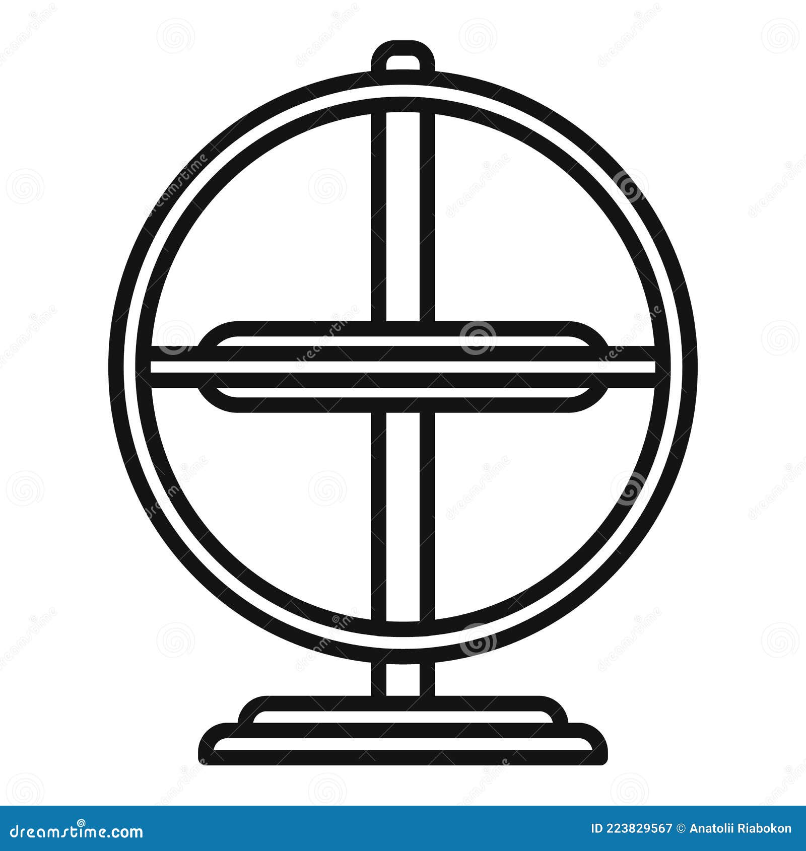 Smart Gyroscope Icon Outline Vector Gyro Accelerometer Stock Vector