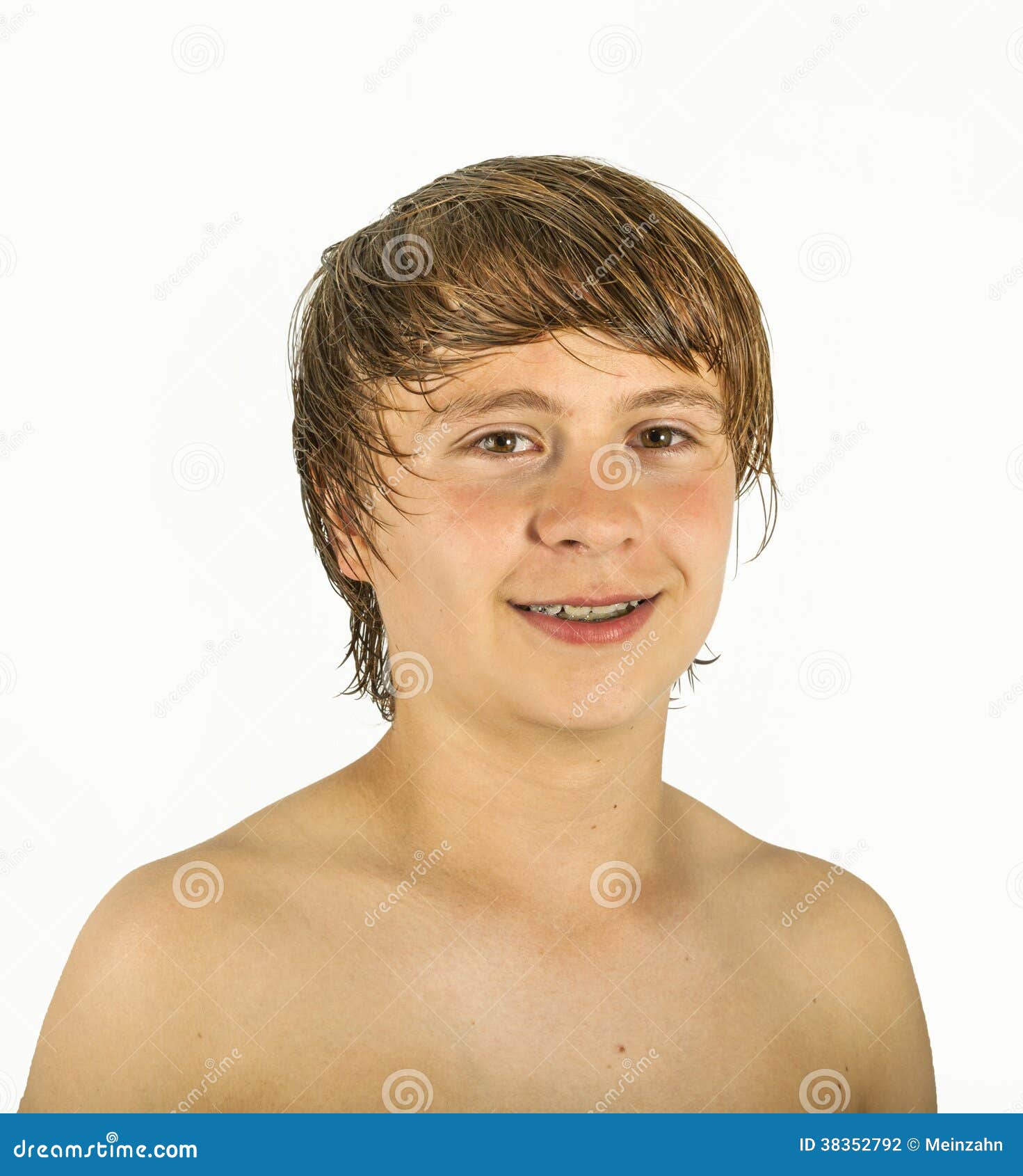 Smart Handsome Boy with Wet Hair Stock Photo - Image of motion, beauty ...