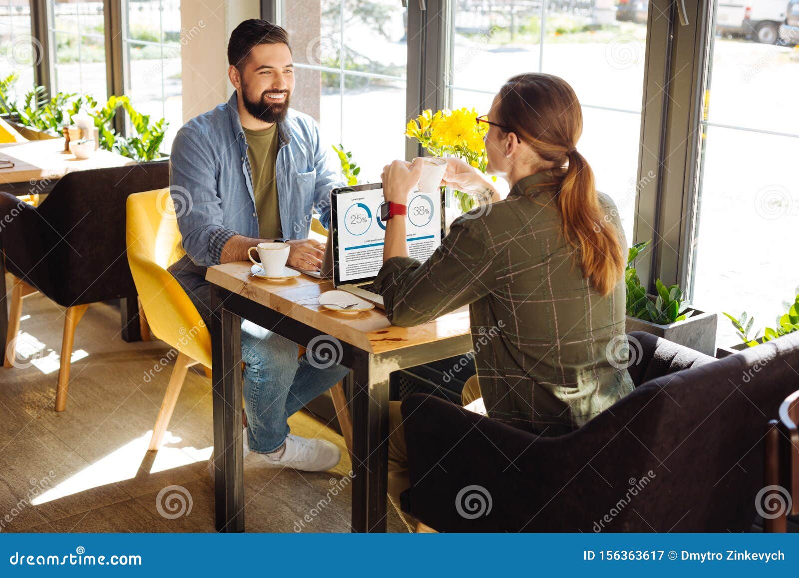 Smart Handsome Men Speaking about the Project Stock Image - Image of ...