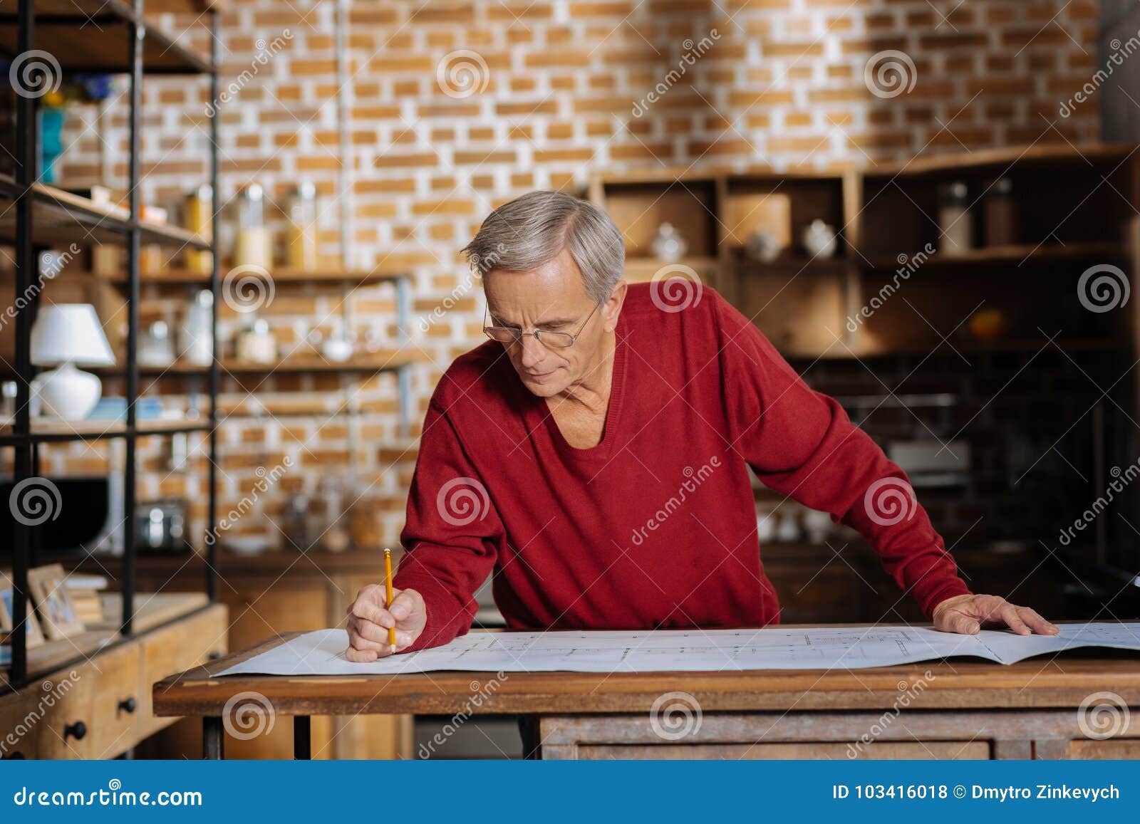 Smart Hard Working Engineer Working on His Project Stock Photo - Image ...