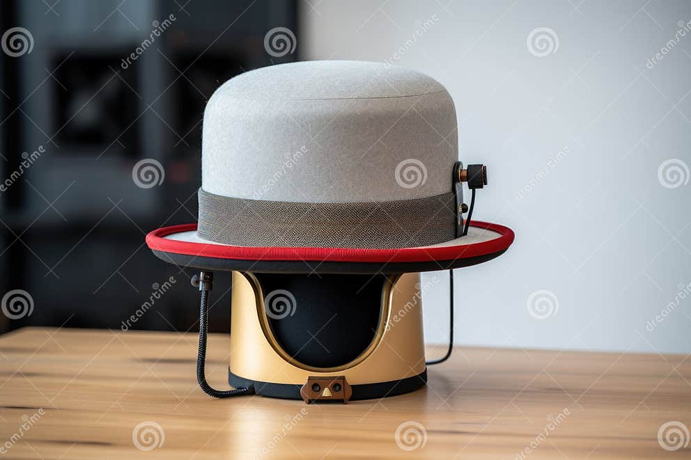 Smart Hat with Bluetooth Speaker and Microphone Stock Photo - Image of ...