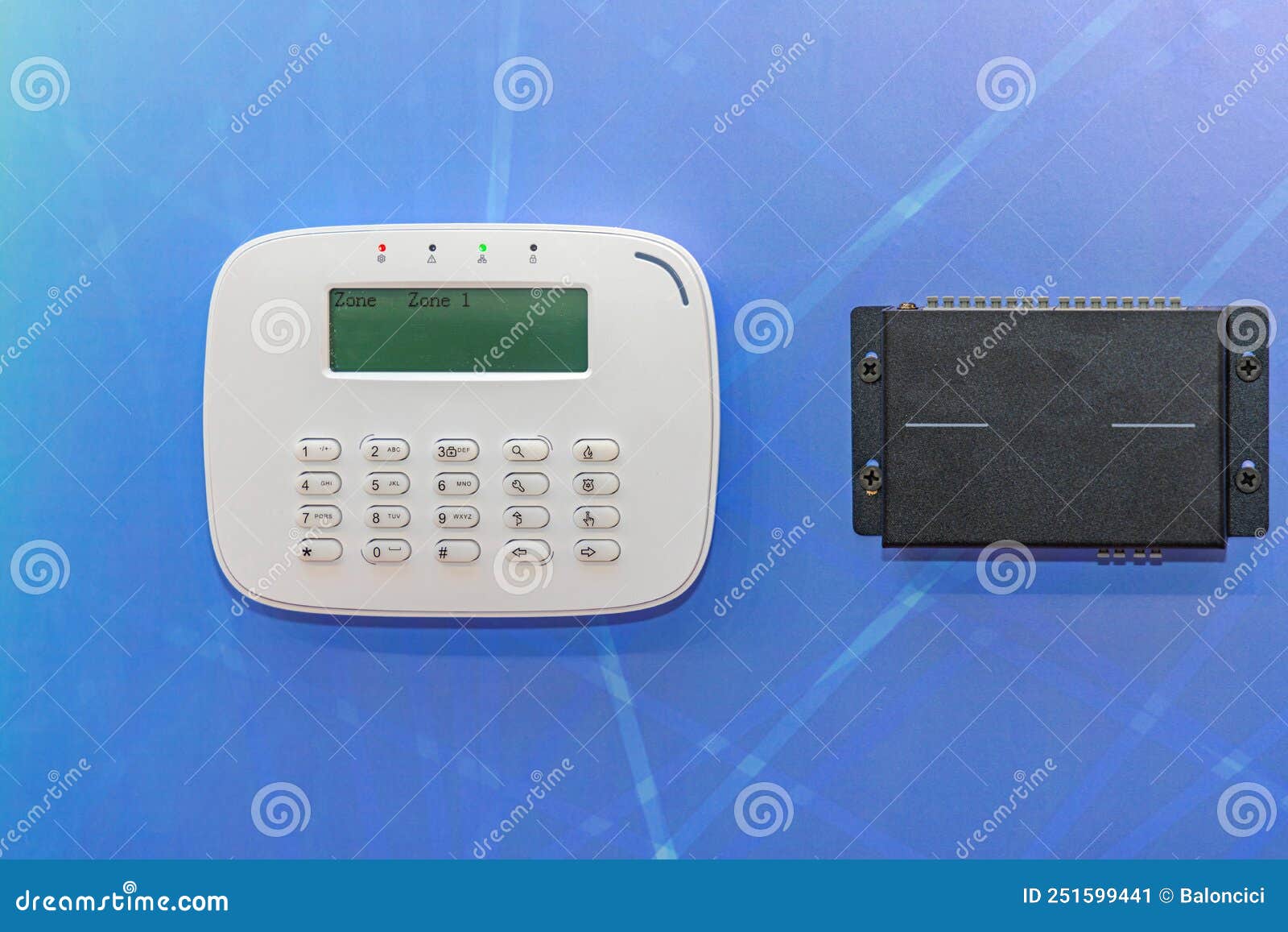 Smart Home Alarm Unit stock image. Image of electronic - 251599441