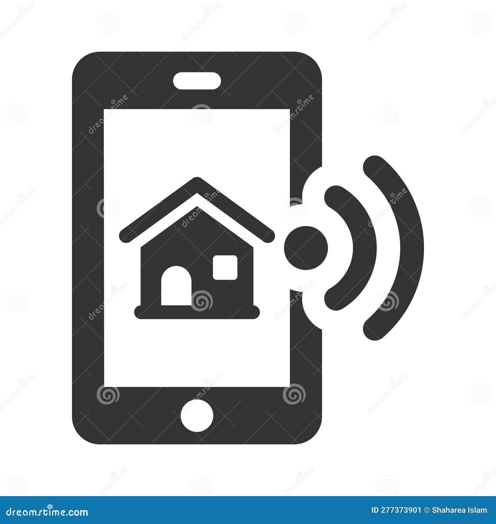 Smart home app icon stock vector. Illustration of wireless - 277373901