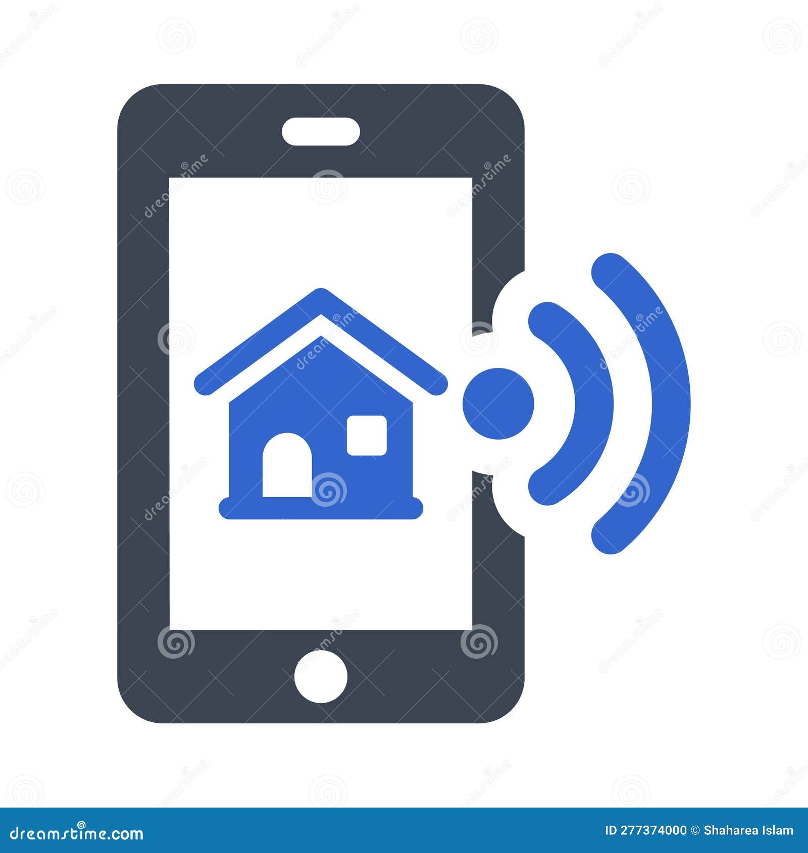 Smart home app icon stock vector. Illustration of mobile - 277374000