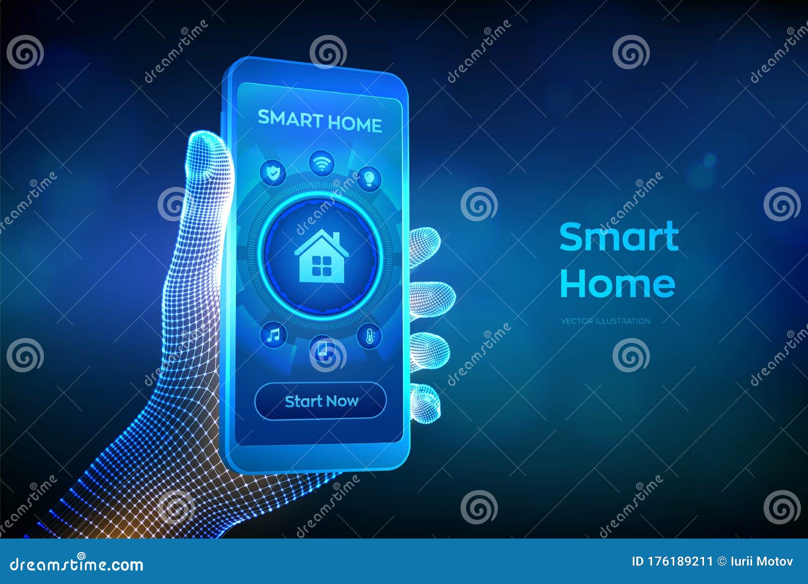 Smart Home. Automation Control System Concept Stock Vector ...