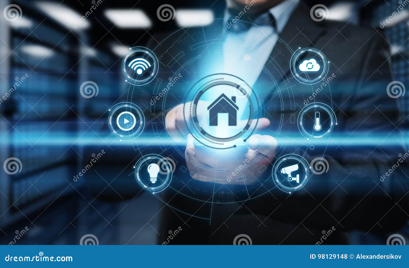 Smart Home Automation Control System. Innovation Technology Internet ...