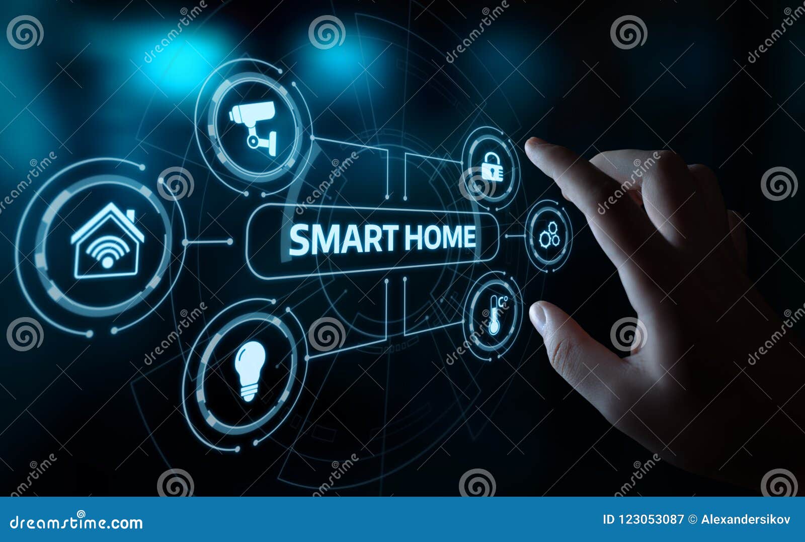 Smart Home Automation Control System. Innovation Technology Internet ...