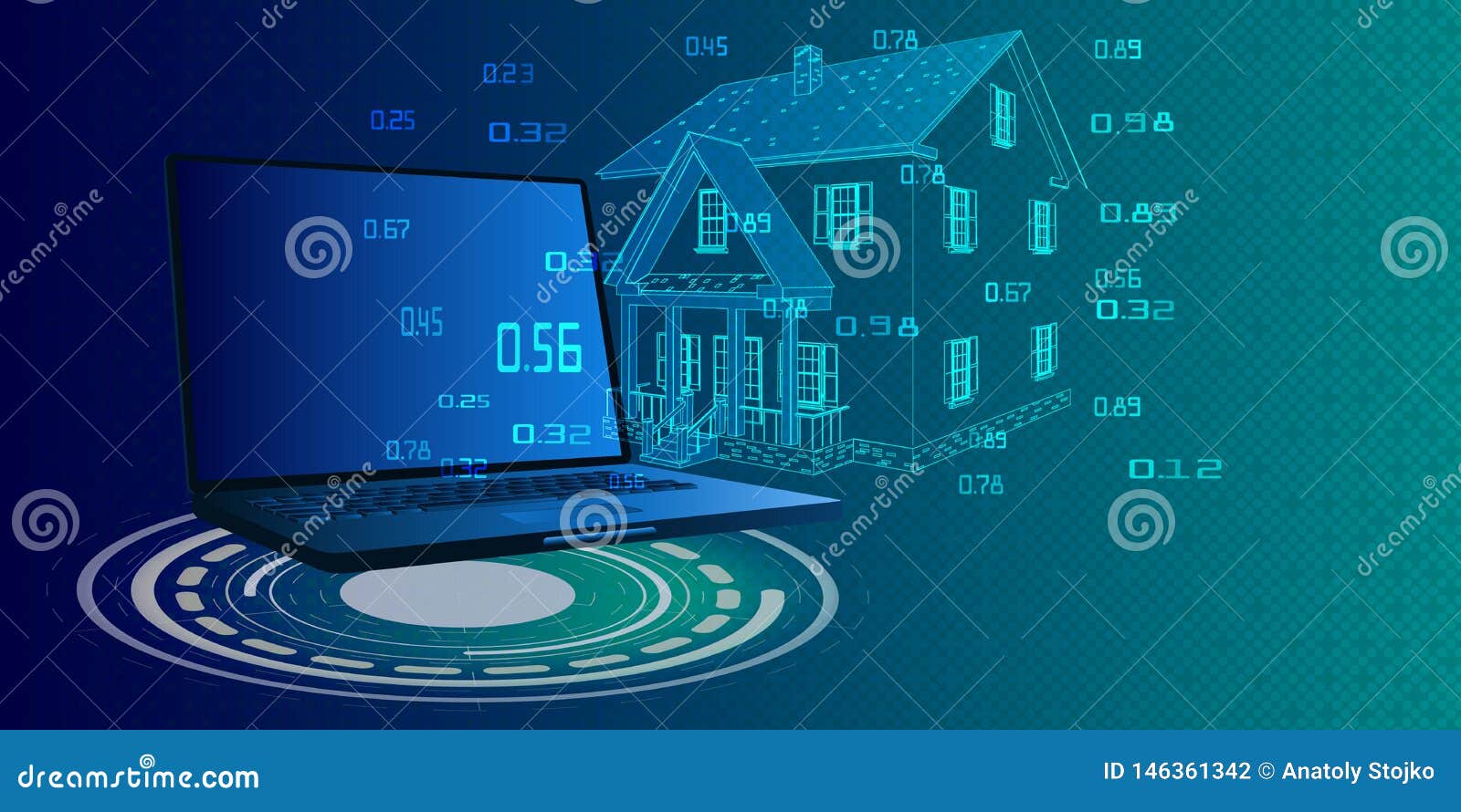 Smart Home Computing and System Control with Laptop. Security Control ...