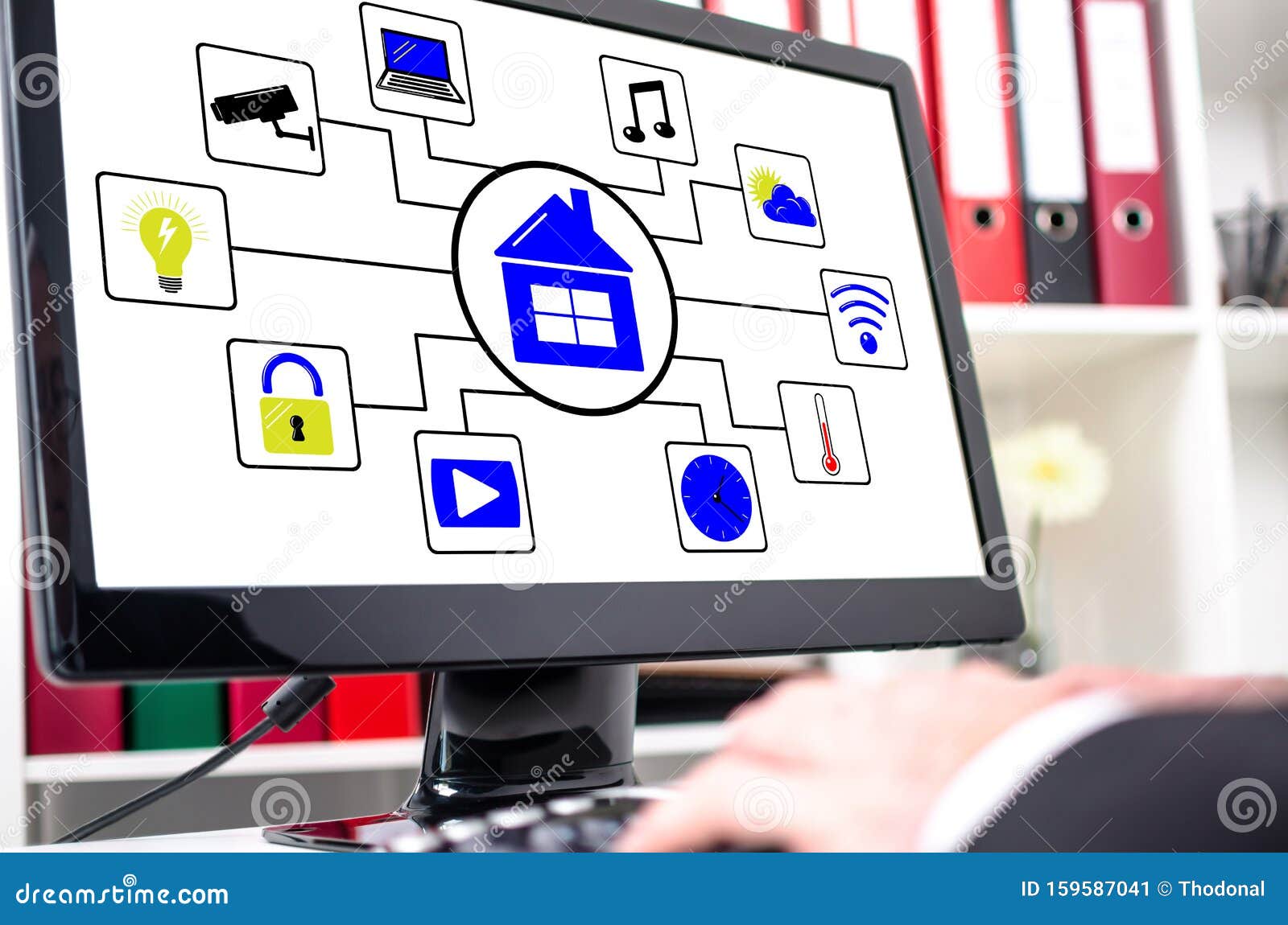 Home Computer Stock Illustrations – 75,834 Home Computer Stock ...